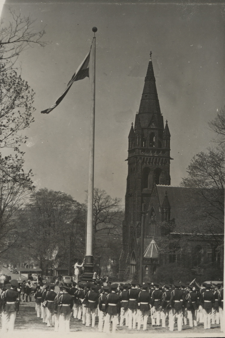 ROTC Raising the Flag | Lehigh Preserve