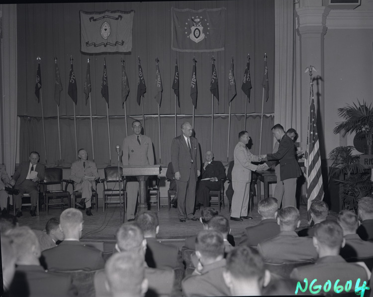 Group portrait / ROTC; Commissioning / 1956 | Lehigh Preserve