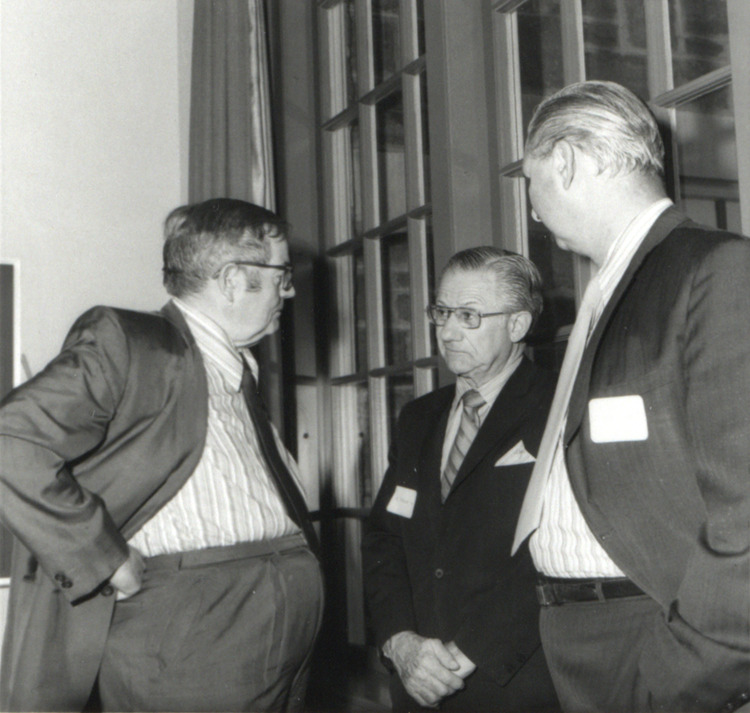 Donald Stabler talking with two other men | Lehigh Preserve