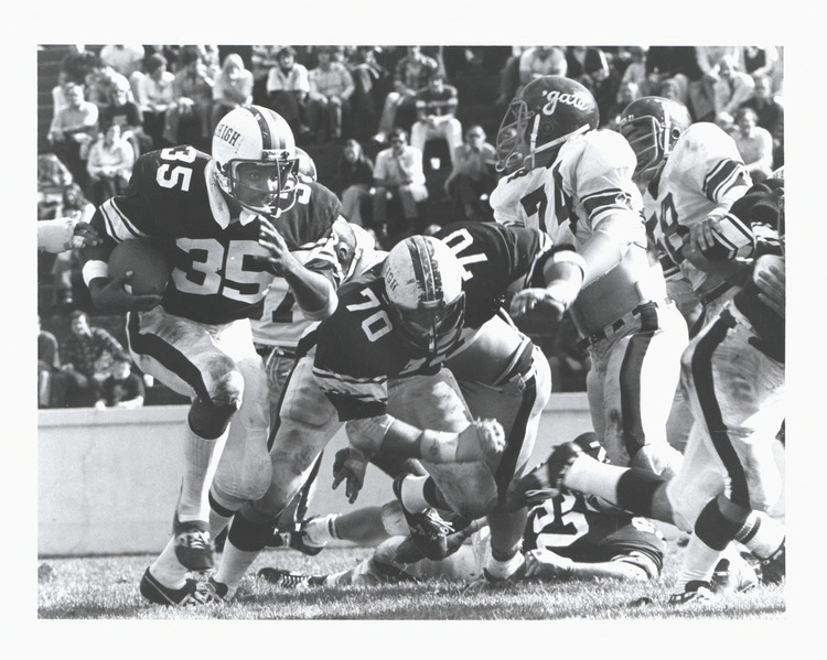 Group portrait / Ford, M.; Melone, David (Dave) / Football / 1980 ...