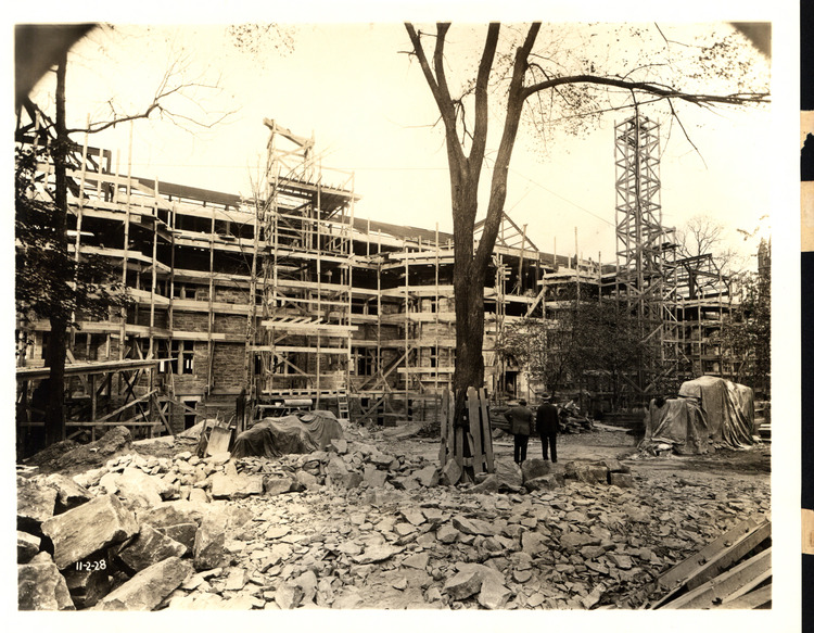 Building / Packard Laboratory / Construction of Packard Lab / 1928 ...