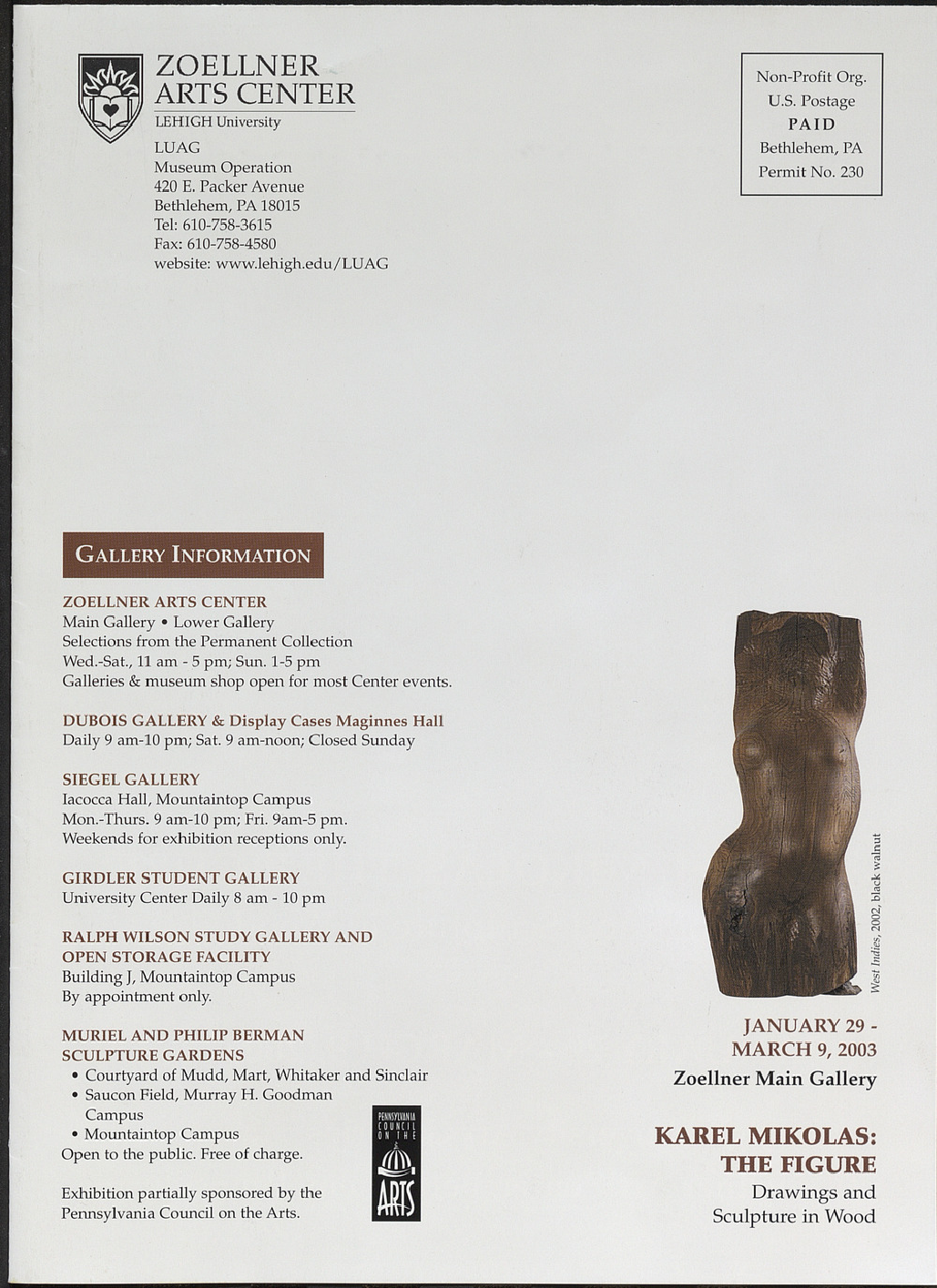 Karel Mikolas - The Figure - Catalog | Lehigh Preserve