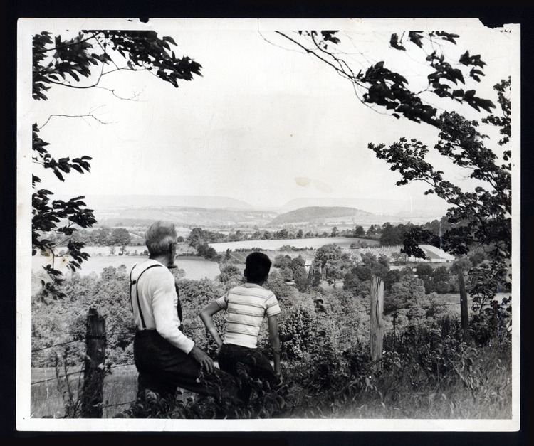 Percy Hughes and his son | Lehigh Preserve