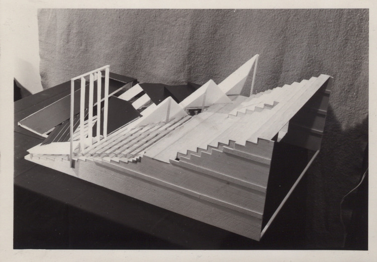 Architectural stage model for 1949 Lehigh Music Festival. | Lehigh Preserve