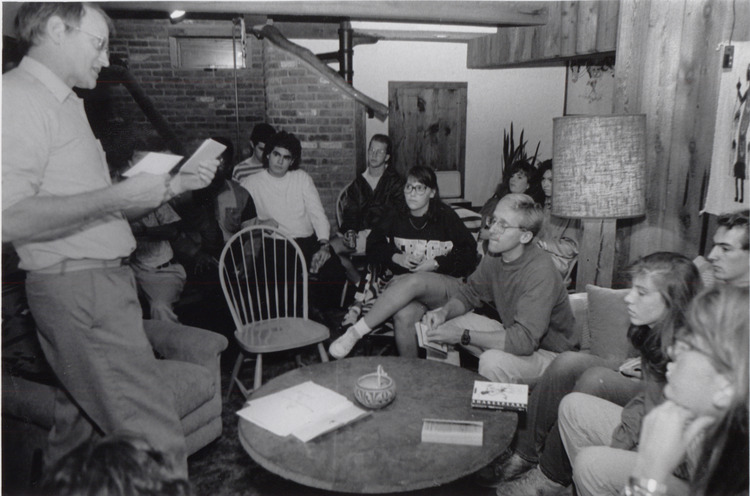 Professor Beidler, class at home | Lehigh Preserve