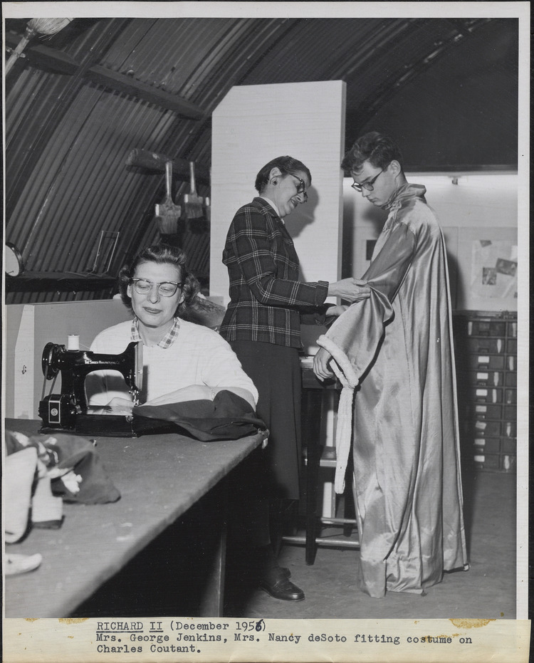 Black and white photo, typewritten caption reads Richard II (December ...