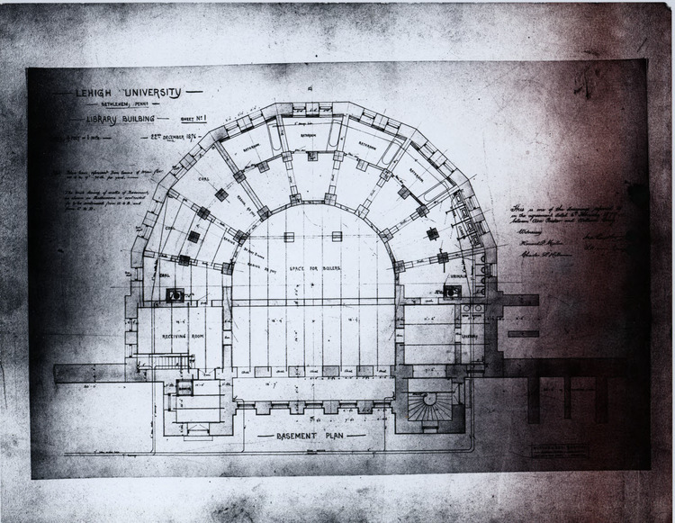 Building / Linderman Library / Floorplans; Basement plans | Lehigh Preserve