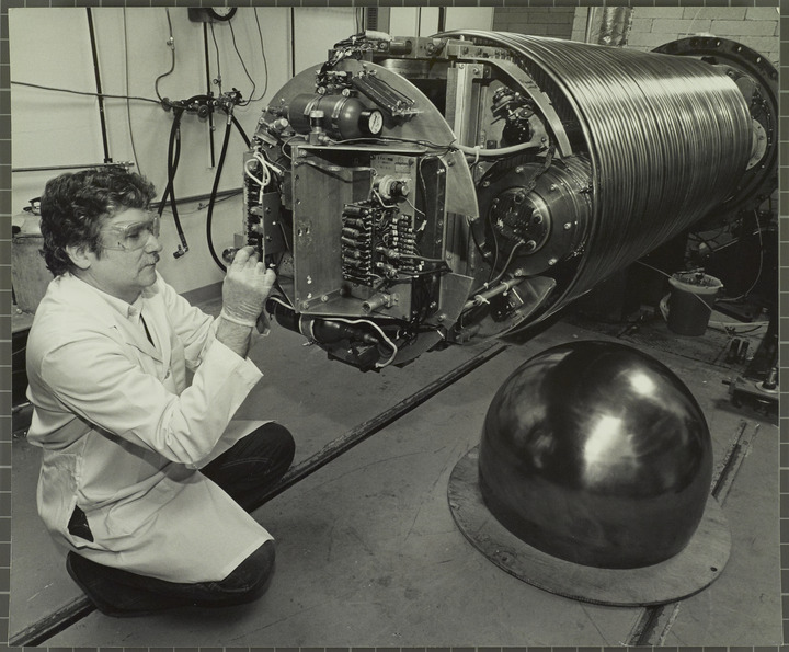 Portrait of Richard White in Sherman Fairchild Laboratory | Lehigh Preserve
