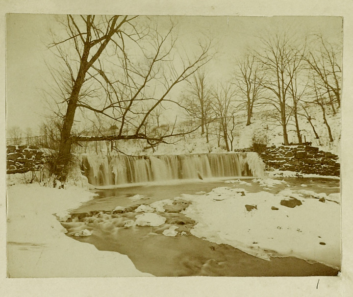 Stream In Winter With Snow; Photography Class / 1886 | Lehigh Preserve