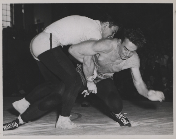 Group portrait / LaSasso, George A. (Gus); O'Shaughnessy / Wrestling ...