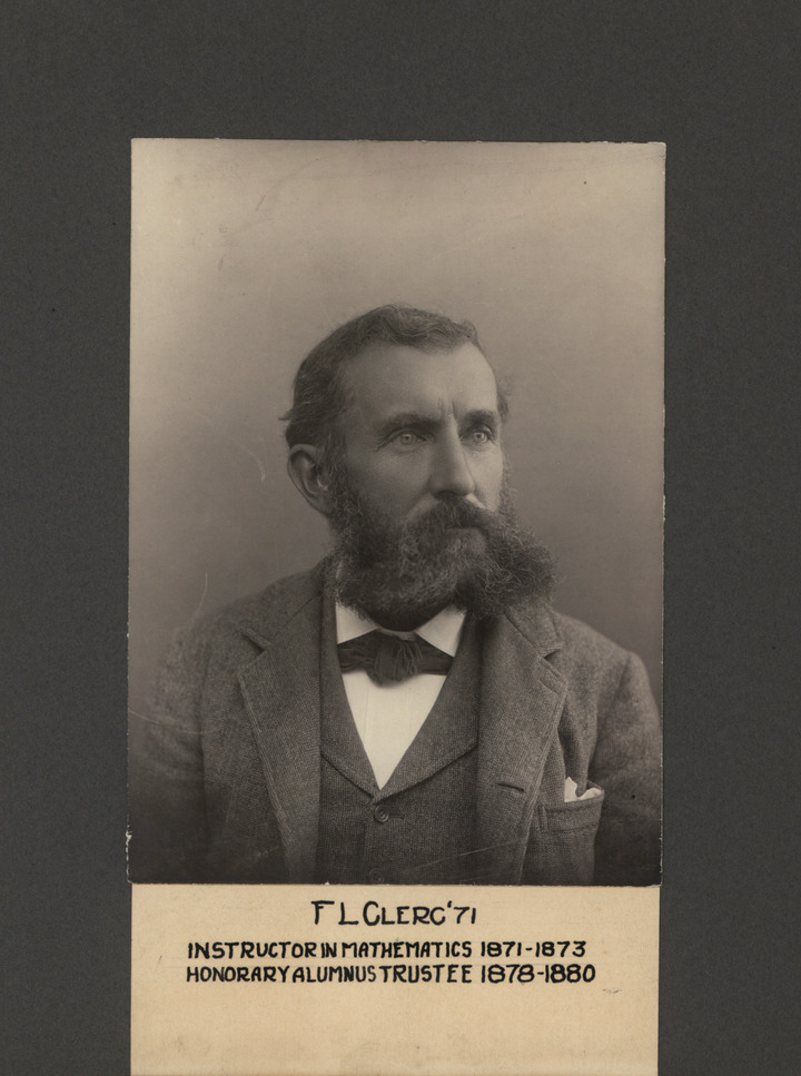 Portrait / Clerc, Frank Laurent / Math / 1871 | Lehigh Preserve