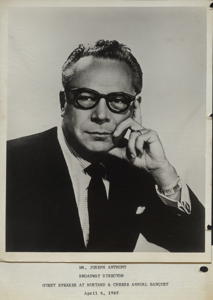 Black and white portrait photo, caption reads MR. JOSEPH ANTHONY ...