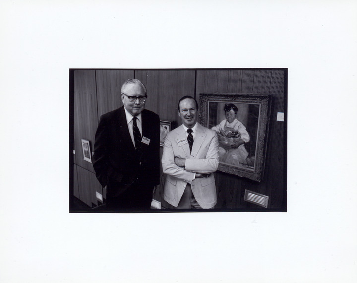 Deming Lewis standing with man | Lehigh Preserve