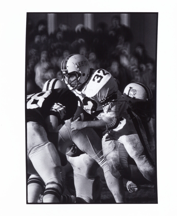 Lehigh football player #32 in action | Lehigh Preserve