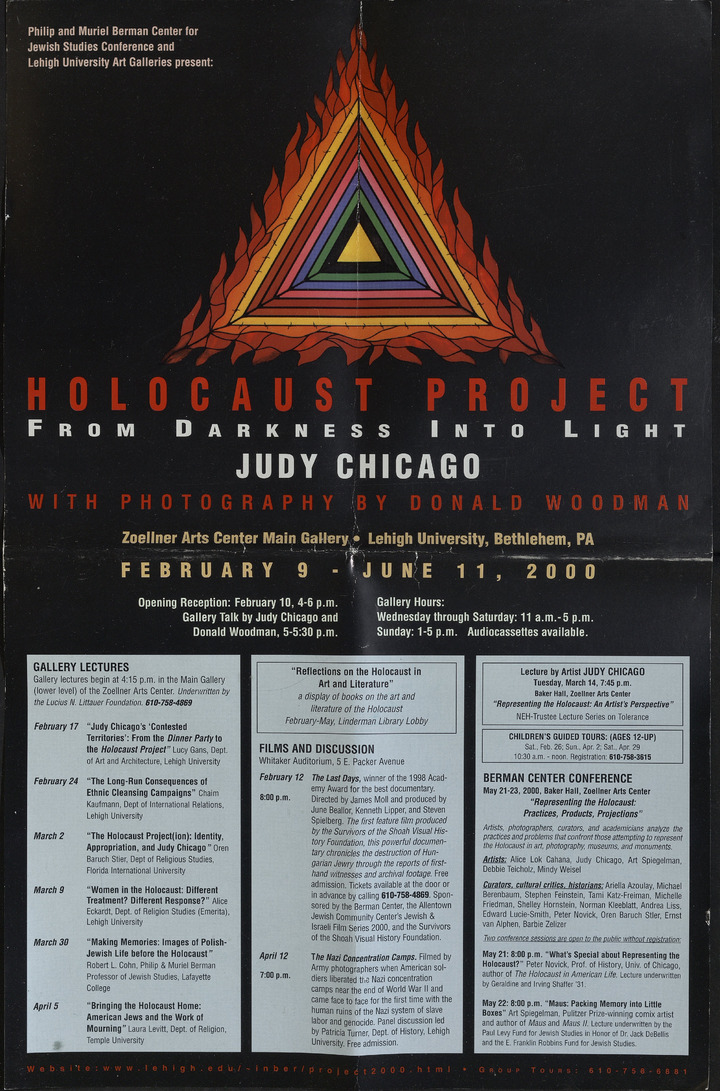 Holocaust Project: From Darkness Into Light - Poster | Lehigh Preserve