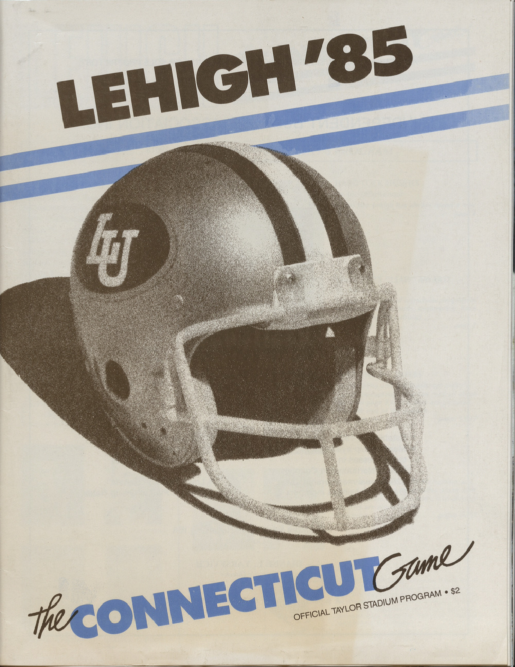 1985 Lehigh University Football Official Program, University of ...