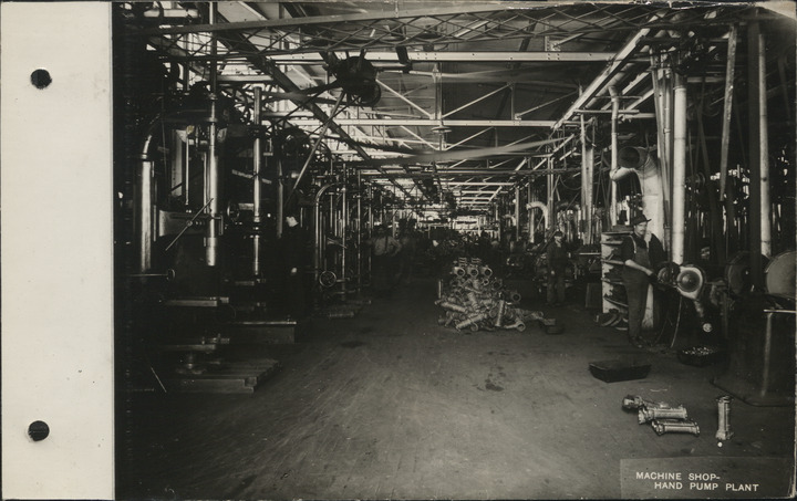 Photograph 7: Machine Shop Hand Pump Plant | Lehigh Preserve