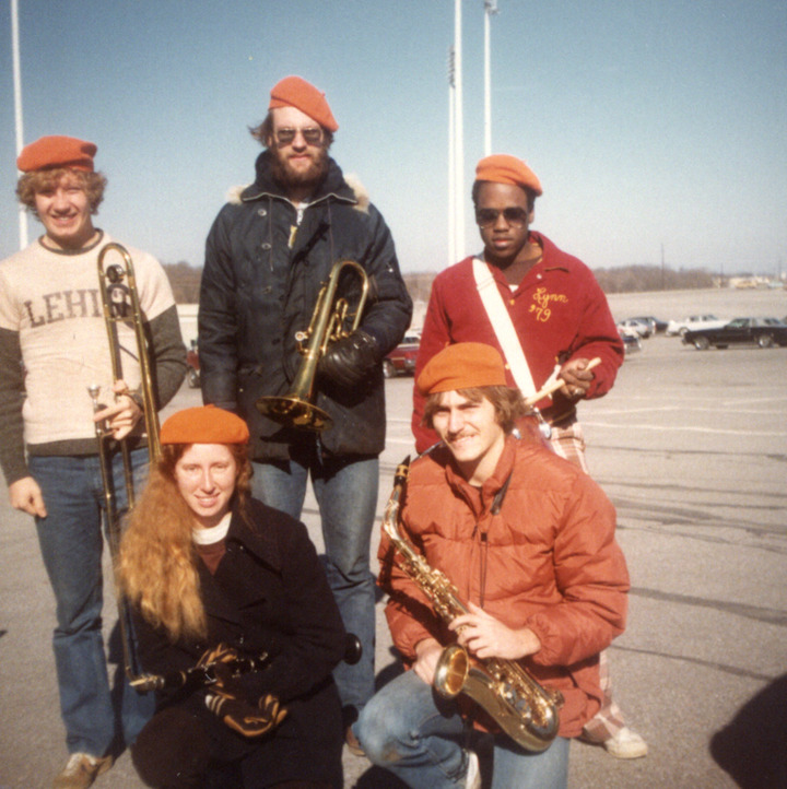Group portrait / Football; Flame Band | Lehigh Preserve