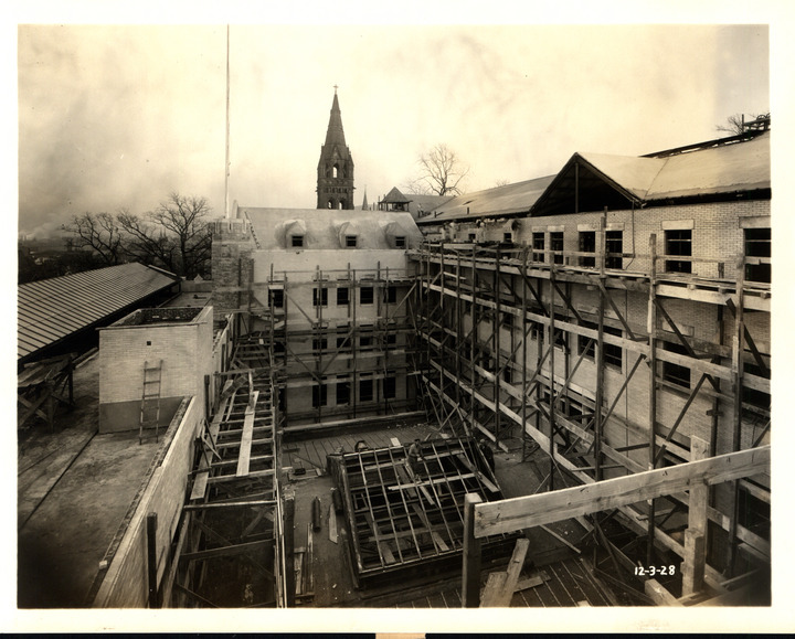 Building / Packard Lab, Packer Memorial Church / Construction of ...