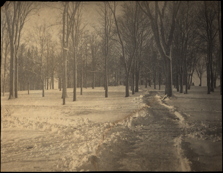 Snow covered buildings | Lehigh Preserve