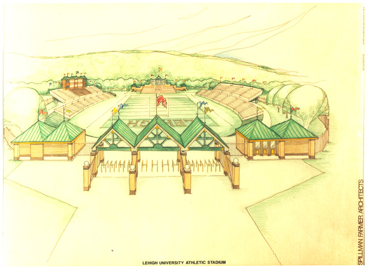 Goodman Stadium architectural drawing, artist rendering | Lehigh Preserve