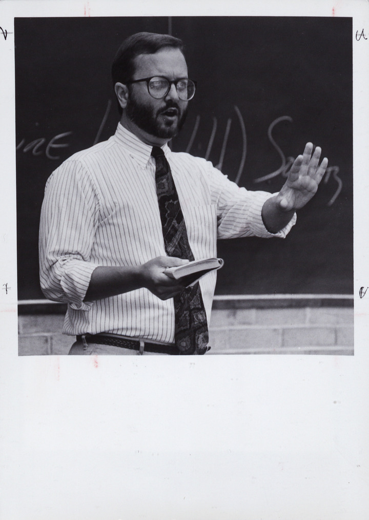 Professor of Government Richard K. Matthews speaking | Lehigh Preserve