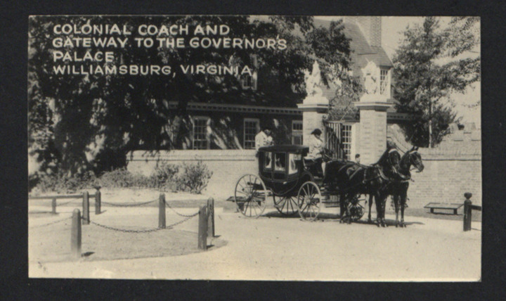 Colonial Coach and Gateway to the Governor's Palace | Lehigh Preserve