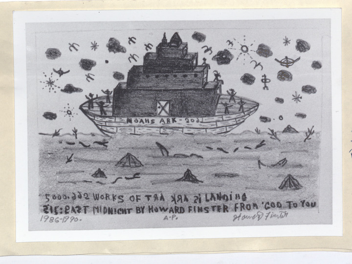 Limited Edition Lithograph "Noah's Ark" by Reverend Howard Finster ...