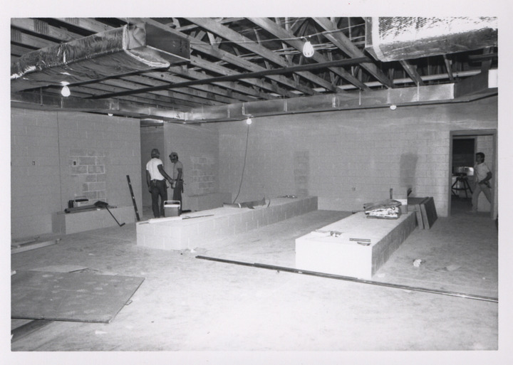 Group portrait / Goodman Stadium / Basement (?); Construction | Lehigh ...