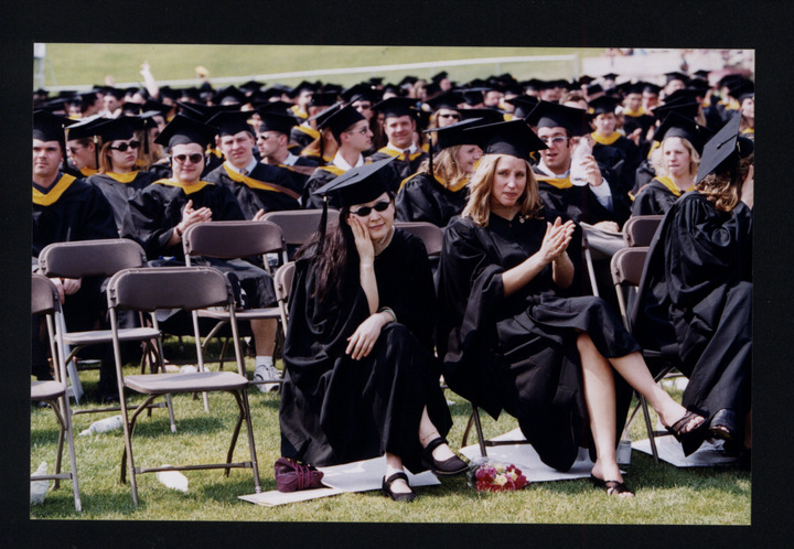 Group of graduates sitting in chairs | Lehigh Preserve