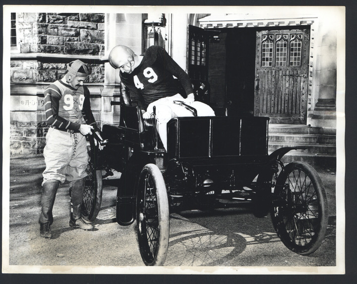 Packard Model A Football players Richard Griebel & Robert Numbers ...