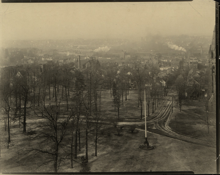 Aerial view / Campus From Roof Of Uc; Bethlehem | Lehigh Preserve