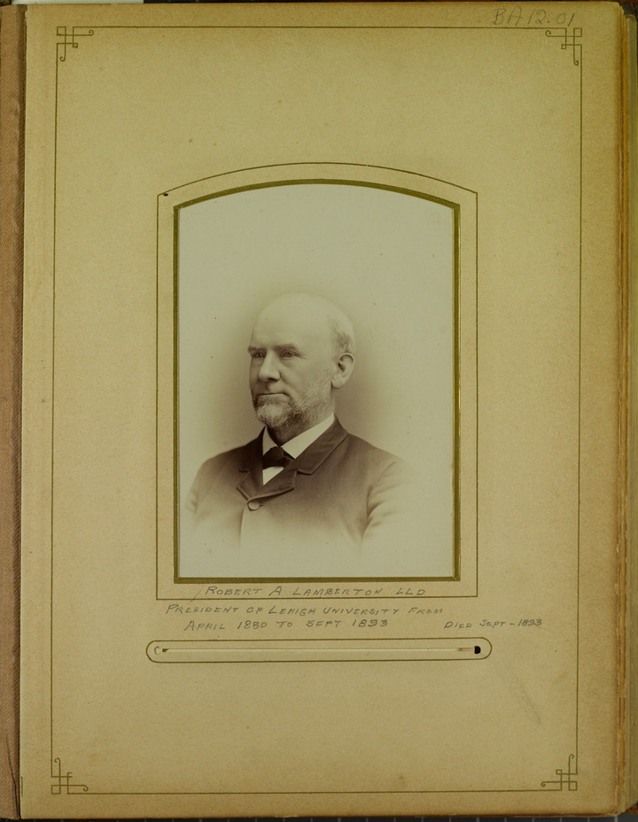 Portrait of Robert Alexander Lamberton, President | Lehigh Preserve