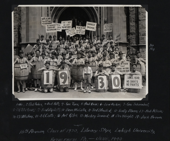 Group Portrait / 10th Class Reunion / Class of 1930 | Lehigh Preserve