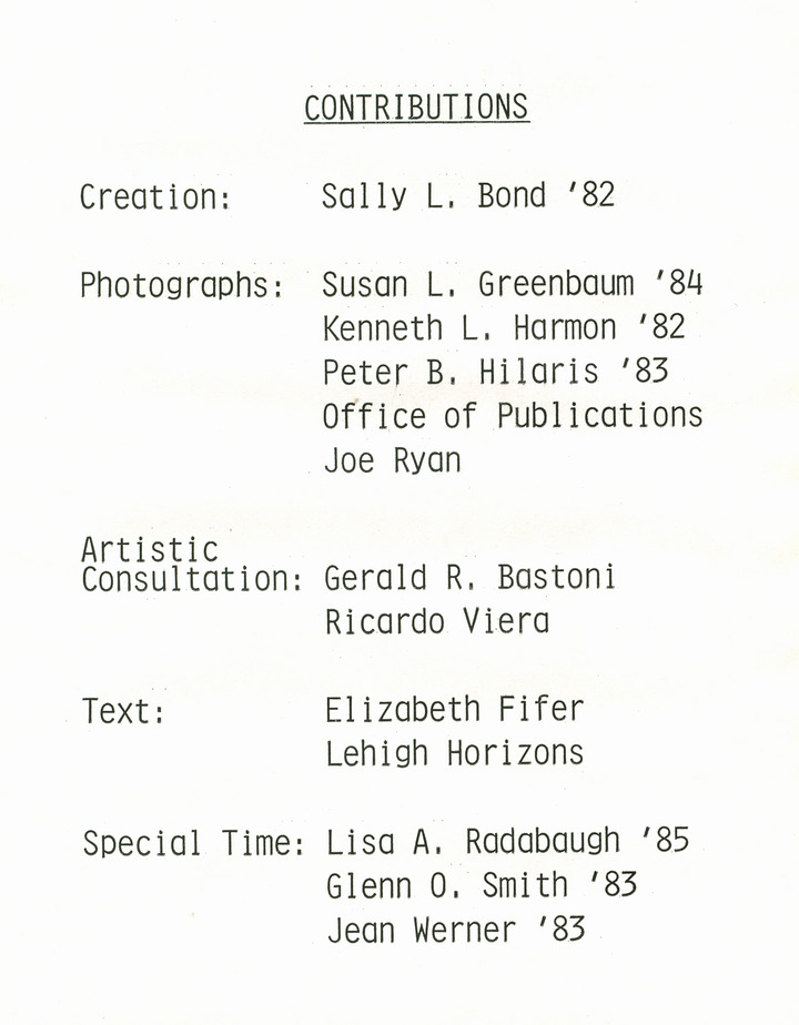 Exhibit label 1 | Lehigh Preserve