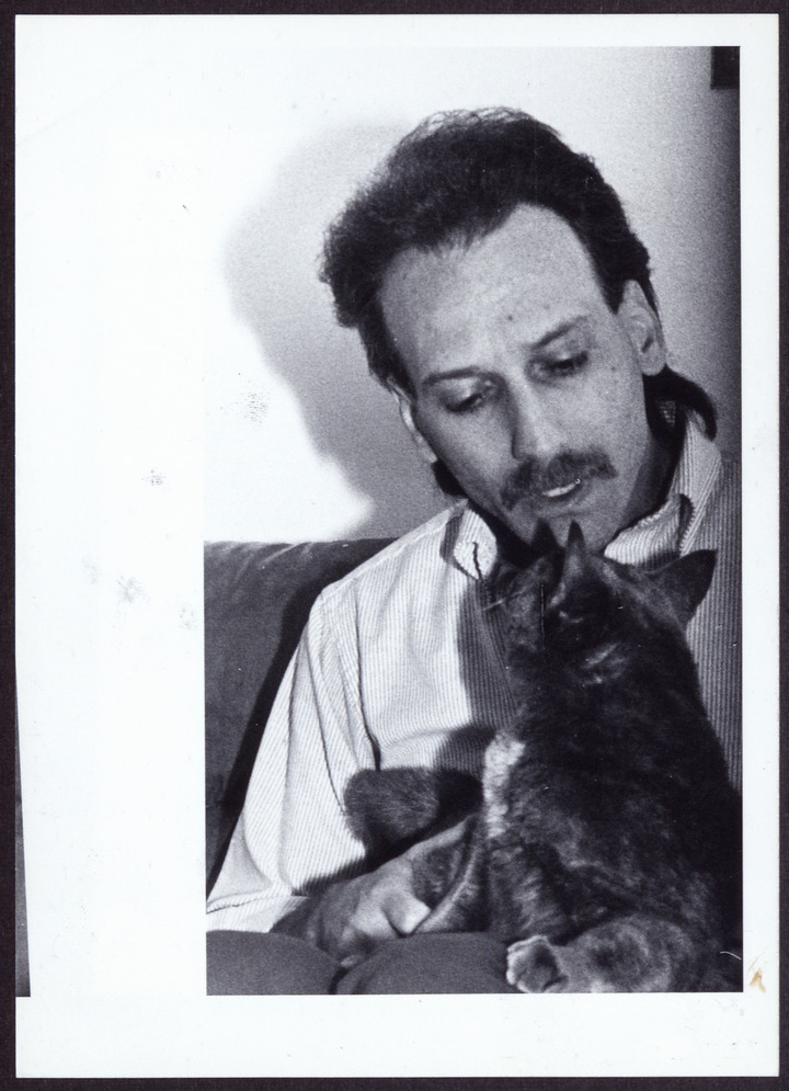 Bruce Sharkin and his cat, K.C. | Lehigh Preserve