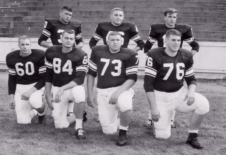 Seven football players | Lehigh Preserve