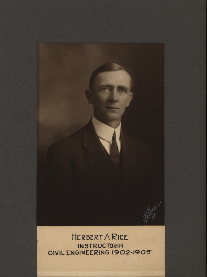 Portrait / Rice, H.A. / Civil Engineering | Lehigh Preserve