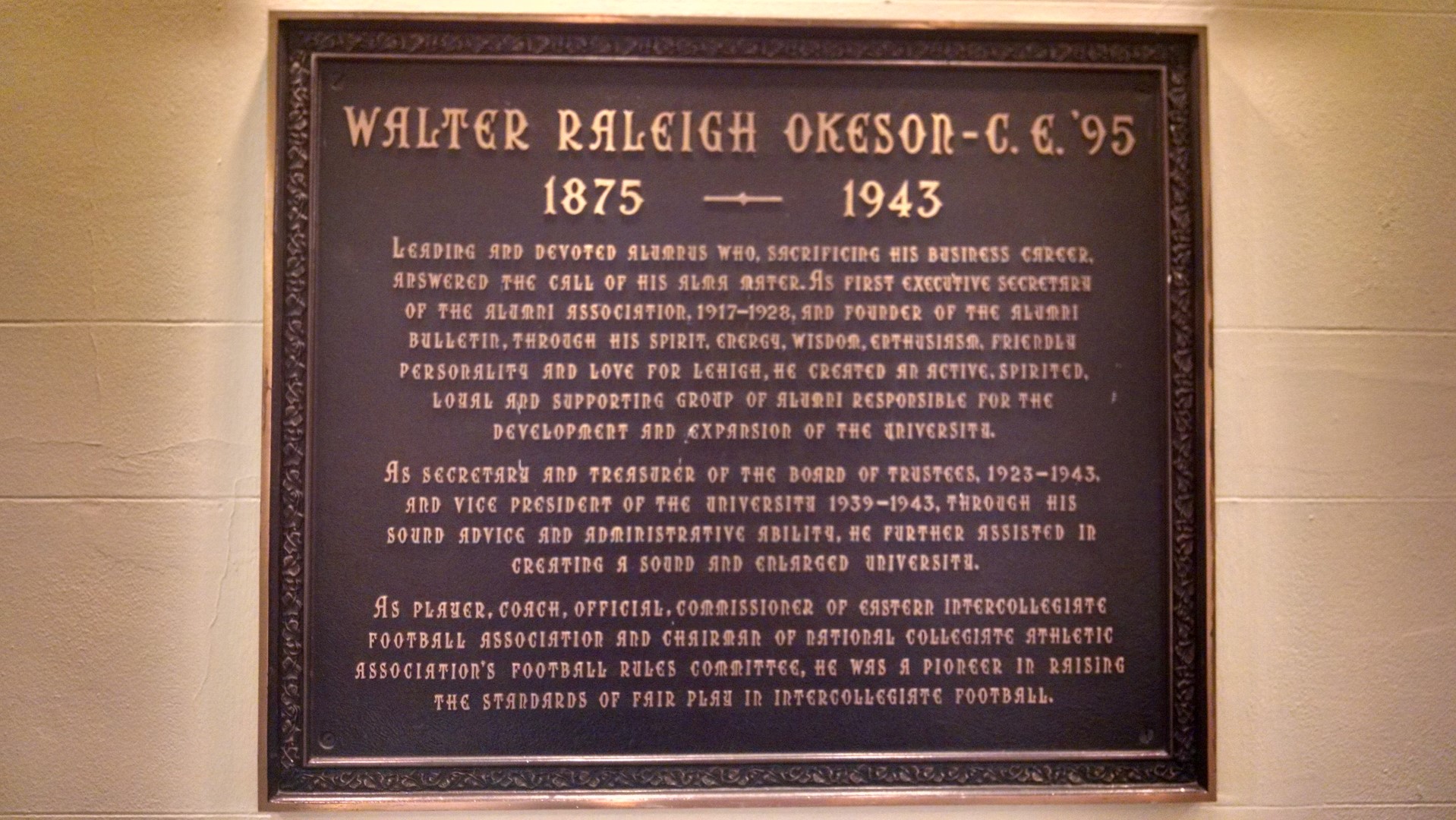 Alumni Memorial, Walter Raleigh Okeson | Lehigh Preserve